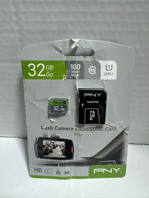 PNY 32GB Elite UHS-I microSDHC Memory Card with Adapter 3 Pack New | eBay