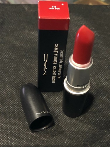MAC Lustre Lipstick 510 Lady Bug (Yellow Tomato- Frost) Full Size 3g ...