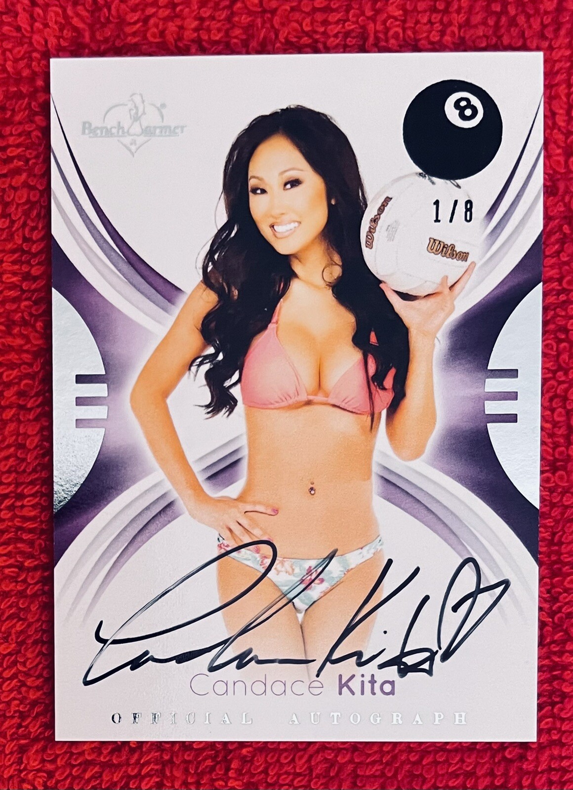 RARE! #d 1/8 Candace Kita 8 Ball 2014 Autograph Benchwarmer Card! Auto 🔥HOT SSP | eBay