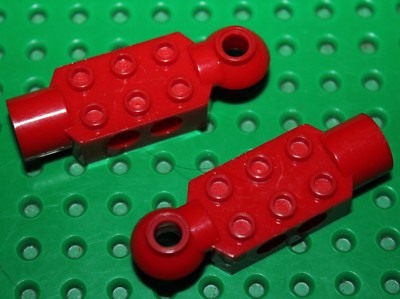 2x Lego Red Technic Brick 2x3 ref 47454/set 8704.8080.4892 Prehistoric ...