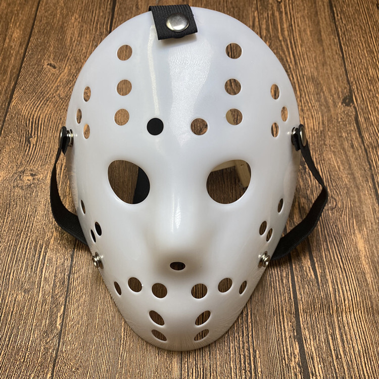 White Halloween Freddy Jason Mask Scary Hockey Party Mask Friday 13th ...