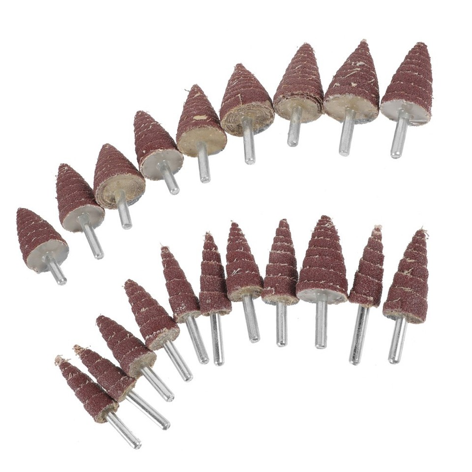 20 Pcs Sanding Machine Accessories Cone Shape Abrasive Sandpaper ...