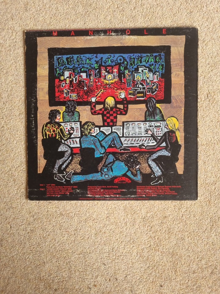 Grace Slick - Manhole Vinyl LP Grunt Records UK 1974 | eBay UK