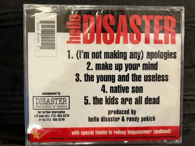 HELLO DISASTER - The Young And The Useless - CD - **BRAND NEW** | eBay