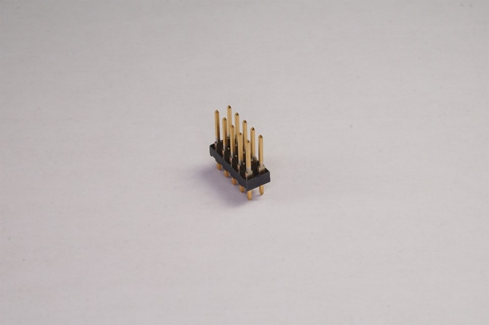 87227-5 TE Conn Unshrouded Header Connector 10 Position 2 Row 2.54mm ...