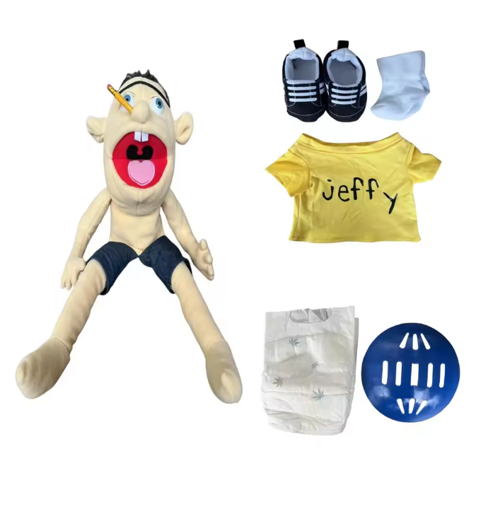Jeffy Puppet Cheap Sml Jeffy Hand Puppet Plush Toy 23" Stuffed Doll ...