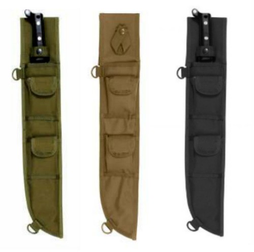 18" Machete Sheath MOLLE Compatible Heavy Duty Rothco Black OD Coyote ...