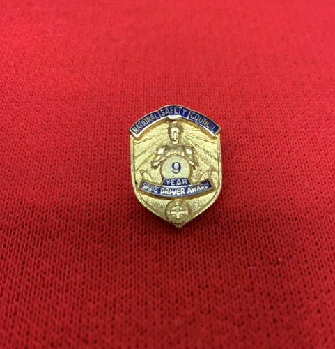 National Safety Council 9 Year Safe Driver Award Pin | eBay