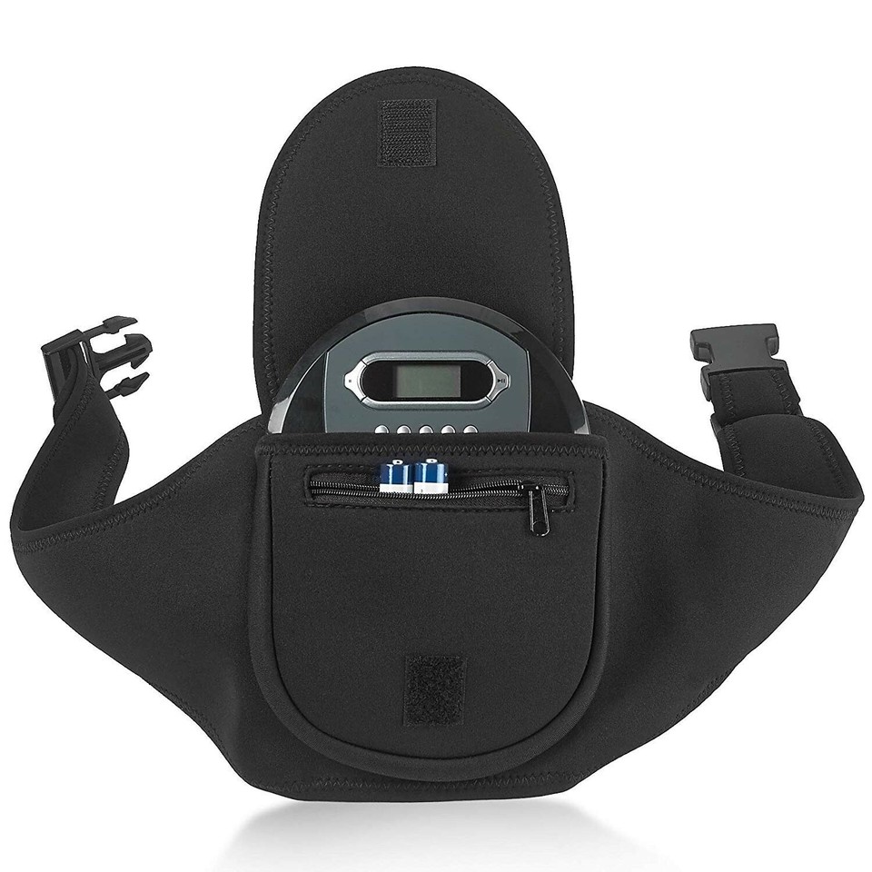 Deluxe Portable CD Player Holder Case with Belt - for Exercise, Hiking ...