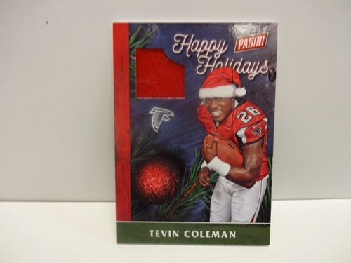 2016 Panini Black Friday Tevin Coleman Game Patch Atlanta Falcons Card ...