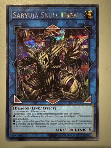 YUGIOH SARYUJA SKULL DREAD ASIA ENGLISH EDITION ES01-AE043 SECRET RARE ...