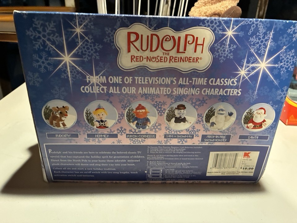 Rudolph the Red Nosed Reindeer Animated Singing Character | eBay