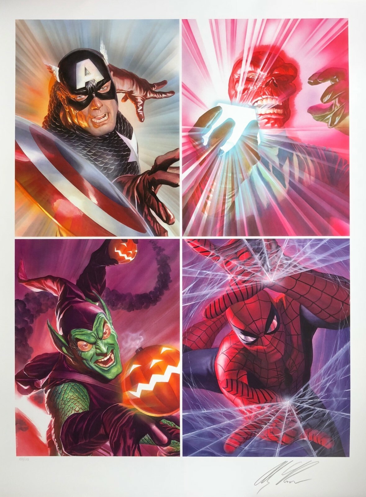 ALEX ROSS rare HEROES & FOES Marvel litho SIGNED new NYCC 2018 ...