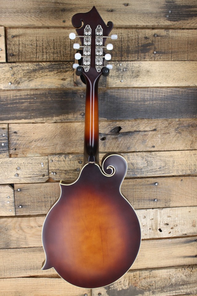 The Loar LM-310FE Hand-Carved F-Style Acou-Electric Mandolin -HEEL ...