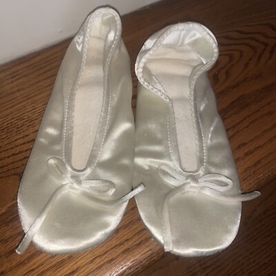 ISOTONER Satin House Slippers Slip On comfort Womens Sz M 6.5 7 7.5 💗 ...