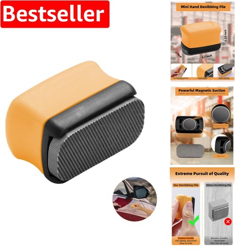 Compact Two-Sided Denibbing File - High Carbon Steel for Perfect Paint ...