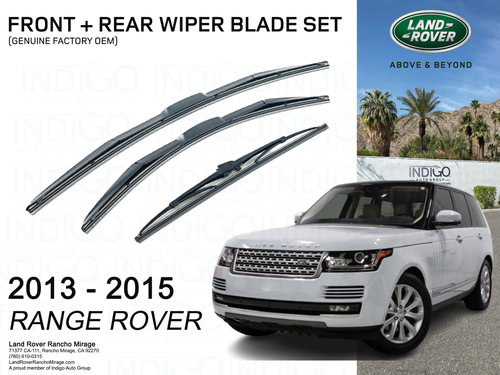 Range Rover Front + Rear Glass Wiper Blade Set (LR180491 + LR033471) | eBay