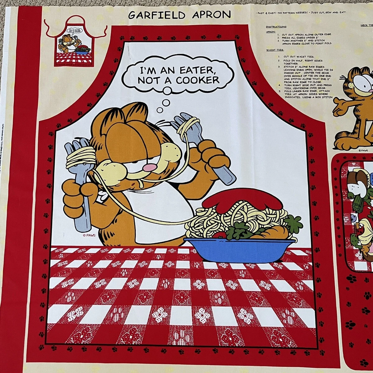 Garfield Eating Spaghetti