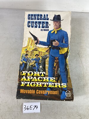 READ Box Only General Custer MARX TOYS Fort Apache Fighters 36E79 | eBay
