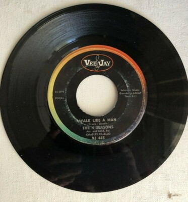 THE 4 SEASONS, WALK LIKE A MAN, VJ#485, POP 45 RECORD, 1962 | eBay