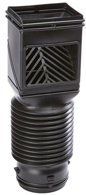 (2) Amerimax 4400 Black InvisaFlow Downspout Filters for 2" x 3" Or 3 ...