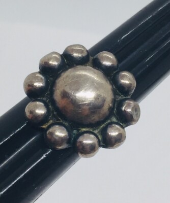 Jorge Chato Castillo Vintage Mexican 980 Sterling Silver Ring Size 5.5 ...