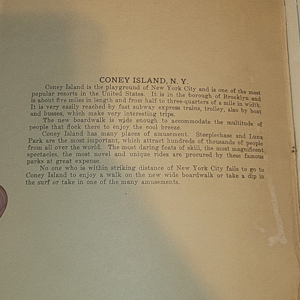 Coney Island and Brooklyn, N.Y. Illustrated / First Edition, circa 1920 ...