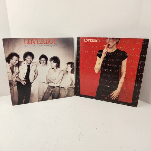 2 Record Lot Loverboy - Loverboy & Lovin' Every Minute Of It - LP Vinyl ...