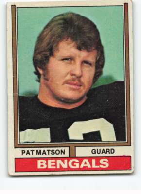 1974 Topps #9 Pat Matson G/VG Good/Very Good Bengals | eBay