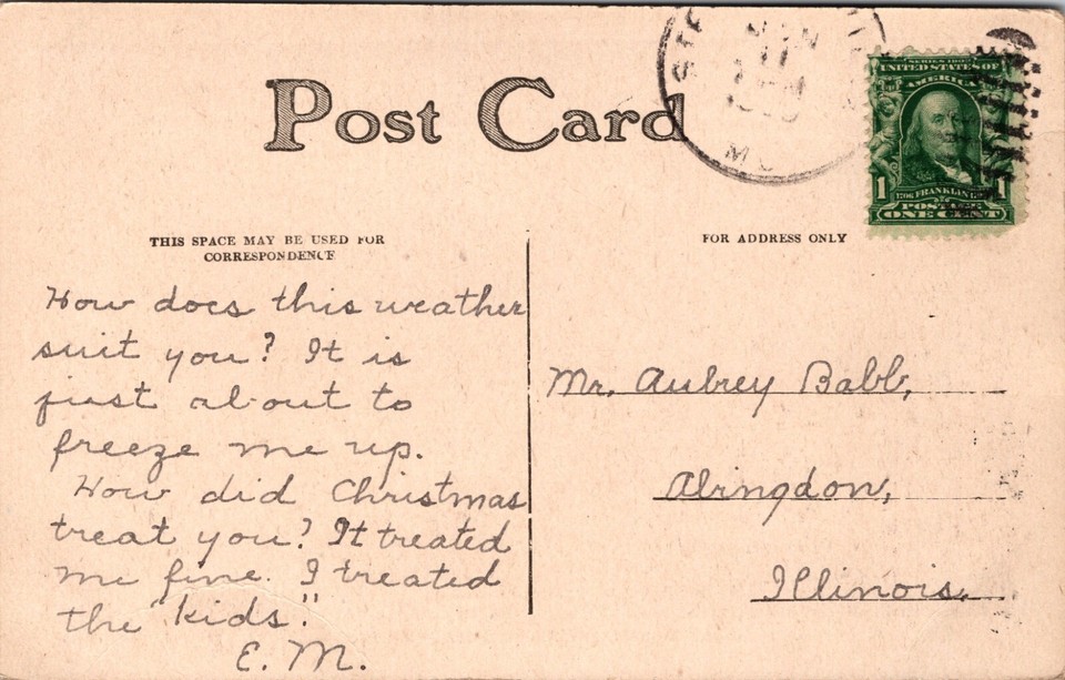 Chicago IL Humboldt Park Boat House 1911 Postmark DB postcard Illinois ...