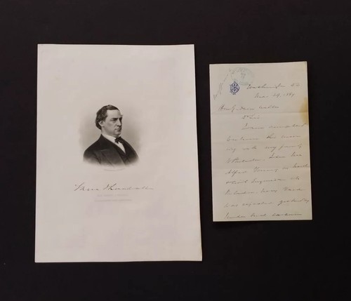 Samuel J Randall 1864 Handwritten/Signed Letter & Engraved Photo ~ PA ...