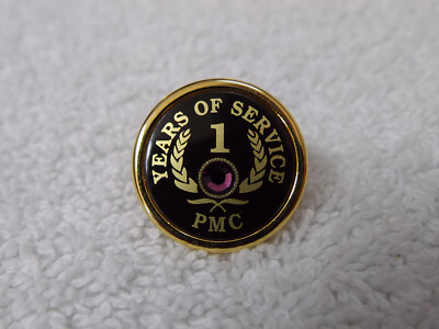 1 Years Service anniversary Pin from PMC with amethyst stone | eBay