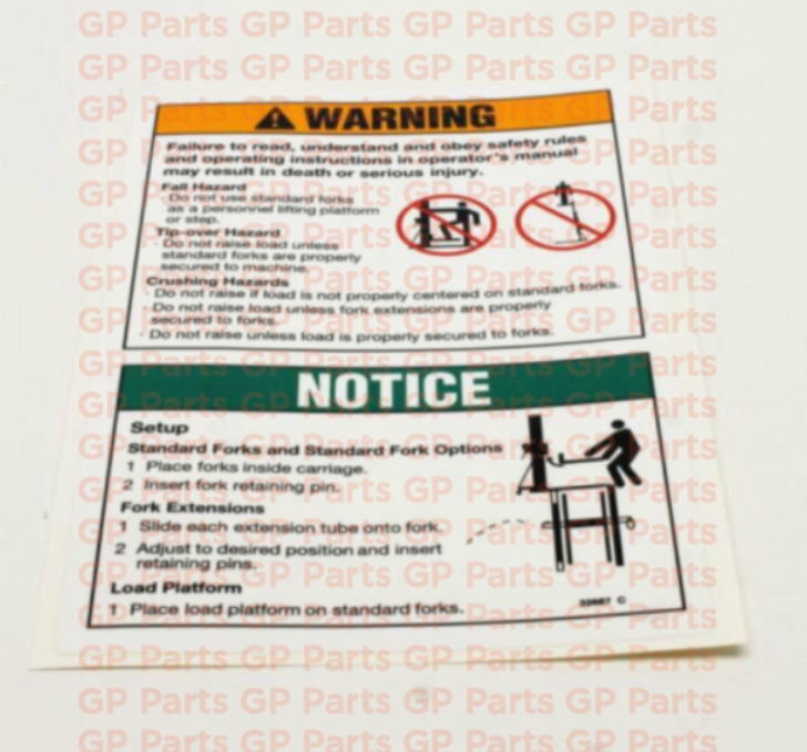 GENIE 32687GT 32687, DECAL - OPERATING INSTRUCTIONS | eBay