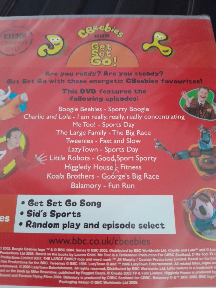 Cbeebies BBC Get Set Go dvd Brand New & Sealed very rare discontinued ...
