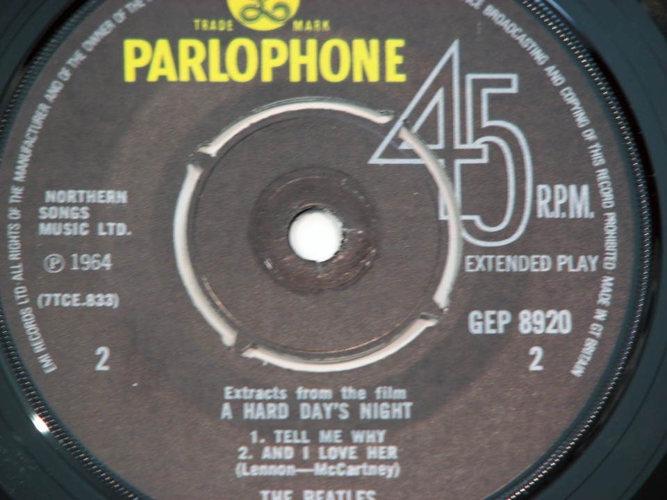 The Beatles From Me To You/Thank You Girl 45 Vinyl 45 RPM on Parlophone ...