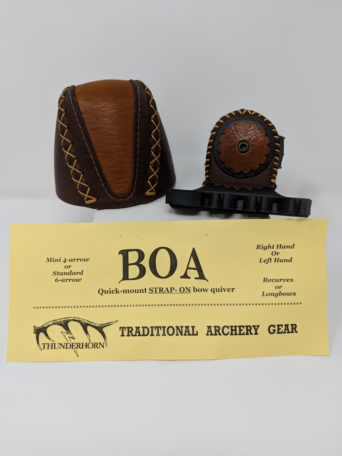 Thunderhorn Small Fry BOA Contrasting Leather Bow Quiver SFCL3 | eBay