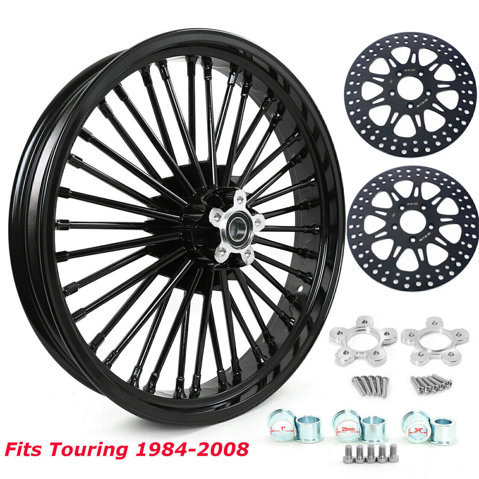 21" Fat Spoke Front Wheel Rotors for Harley Electra Glide 84-99 Road ...