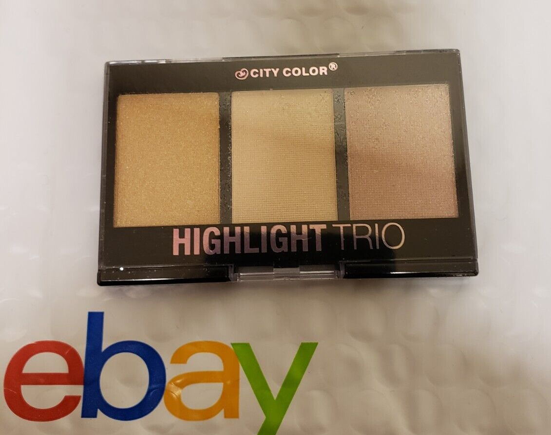 City Color Highlight Trio Face Highlighter Set Shimmer Makeup 3 Colors ...