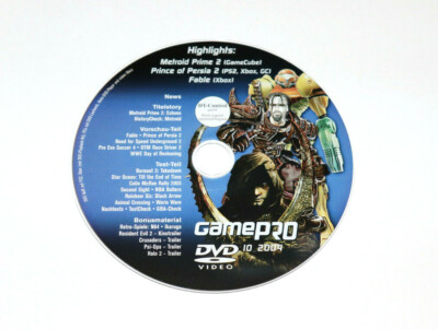 GamePro DVD Metroid Prime 2 Fable Xbox Resident Evil 2 Halo Trailer ...