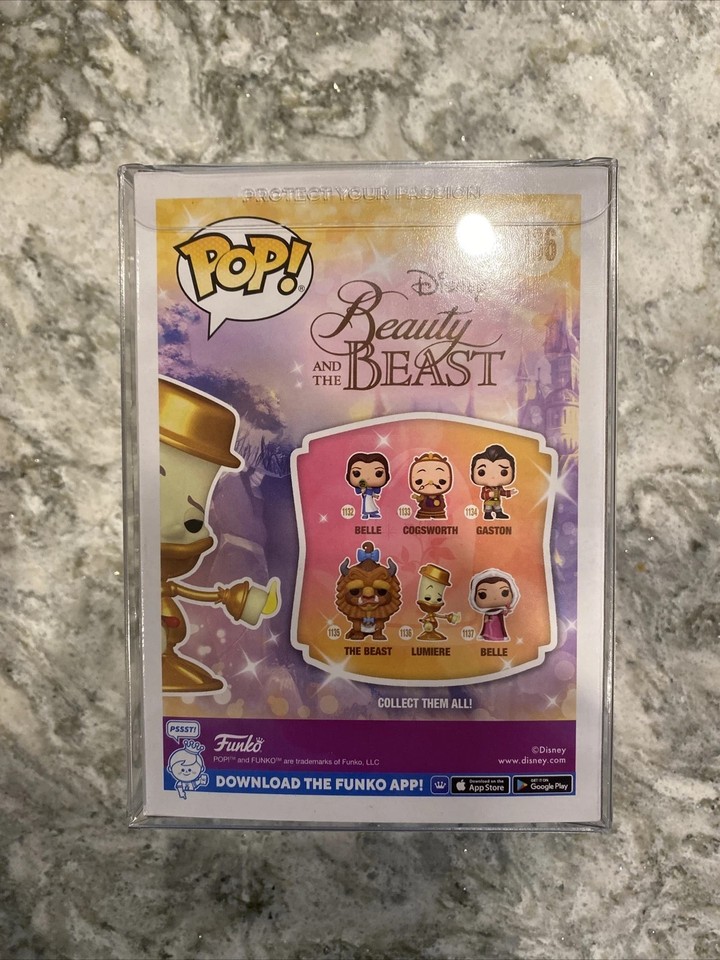Signed Nik Ranieri Lumiere Beauty And The Beast 1136 Funko Pop Beckett BAS COA | eBay