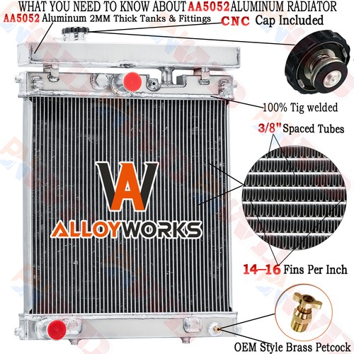 2485B280 Radiator Fits Perkins 1103 1104 404 DJ51279 DD51378 DC51230 ...