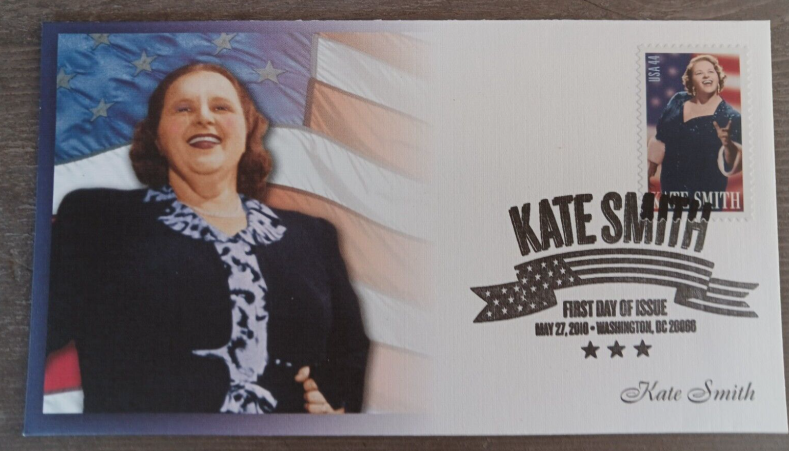 KATE SMITH SINGER GOD BLESS AMERICA 2010 FLEETWOOD CACHET FDC UNADDR | eBay