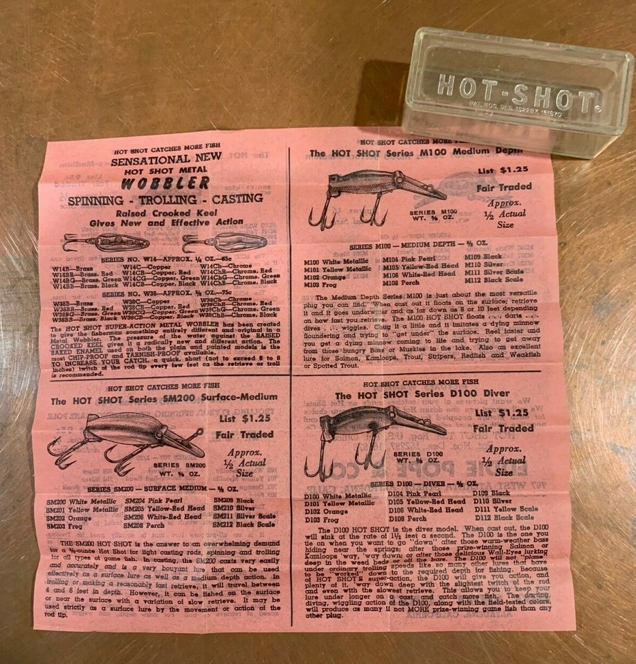 Vintage Hot Shot Cases with Literature Lot 2 | eBay
