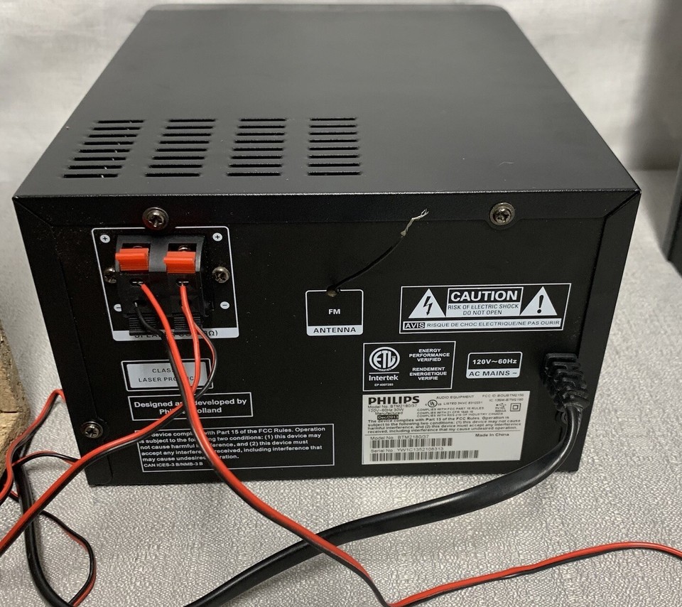 Philips Micro Music System With Remote BTM2180 Black Bluetooth MP3 USB ...