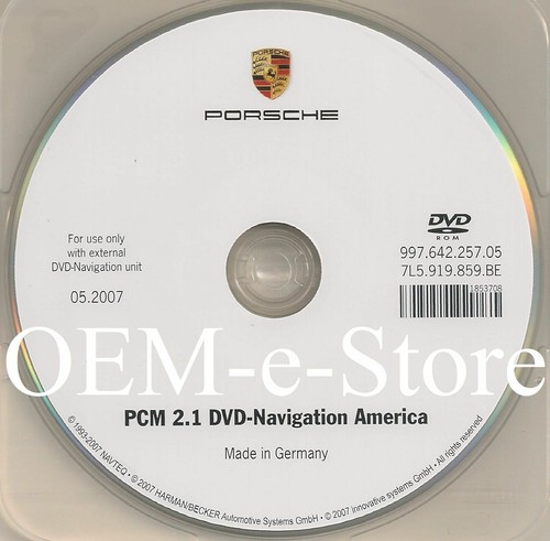 2006-2008 Porsche 911 Carrera Boxster Cayman PCM 2.1 Navigation DVD U.S ...