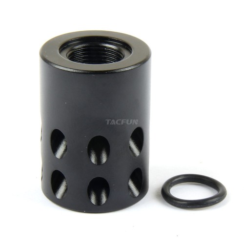 Black Aluminum Ruger Mark IV 22/45 1/2"x28 TPI Muzzle Brake .22LR | eBay
