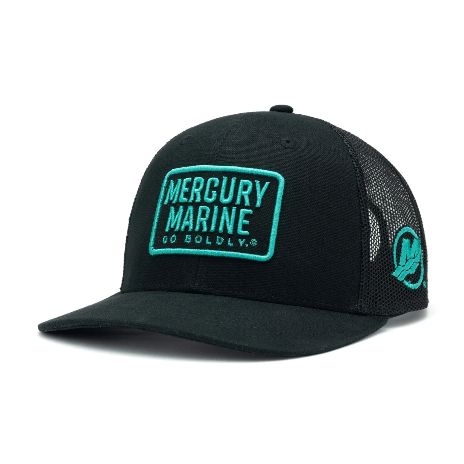 New Mercury Go Boldly hat in black/teal | eBay