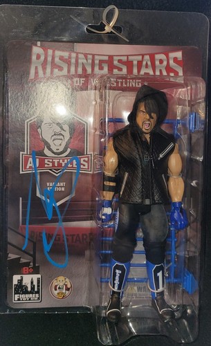 AJ STYLES SIGNED - Rising Stars of Wrestling Action Figure FTC Variant ...