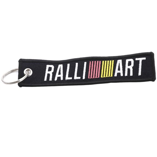 Car Styling Ralliart Racing Key Ring Embroidery Keychain Luggage Tag ...