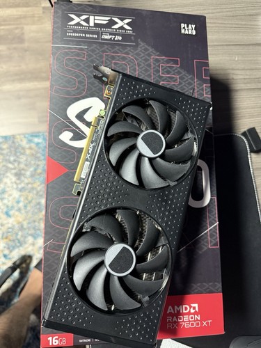 XFX AMD Radeon RX 7600 XT Speedster SWFT210 16GB GDDR6 Gaming Graphics ...